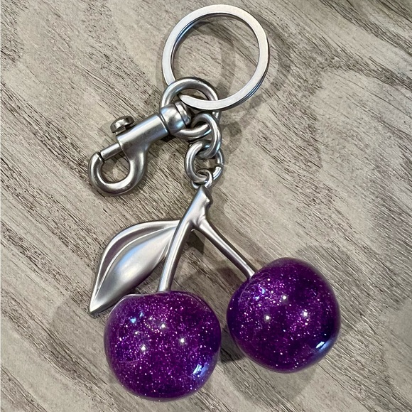 Accessories | Purple Cherry Keychain | Poshmark